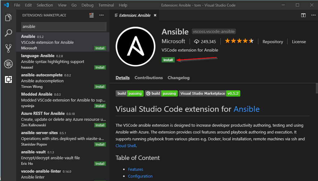 Visual Studio Code with Ansible - Thomas Preischl